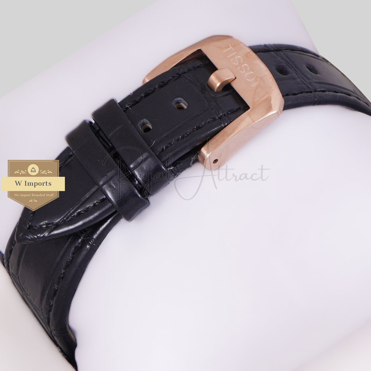 LATEST COLLECTION PRX ROSE GOLD CASE WITH BLACK DIAL & LEATHER STRAP ...