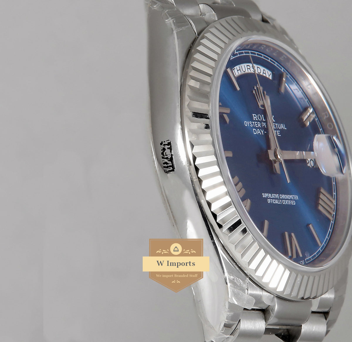 Latest Collection 40 Silver With Blue Dial & Roman Numerals Automatic ...